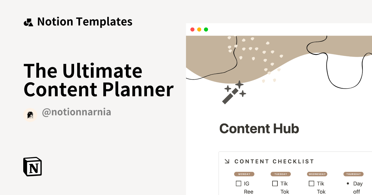 The Ultimate Content Planner Template | Notion Marketplace