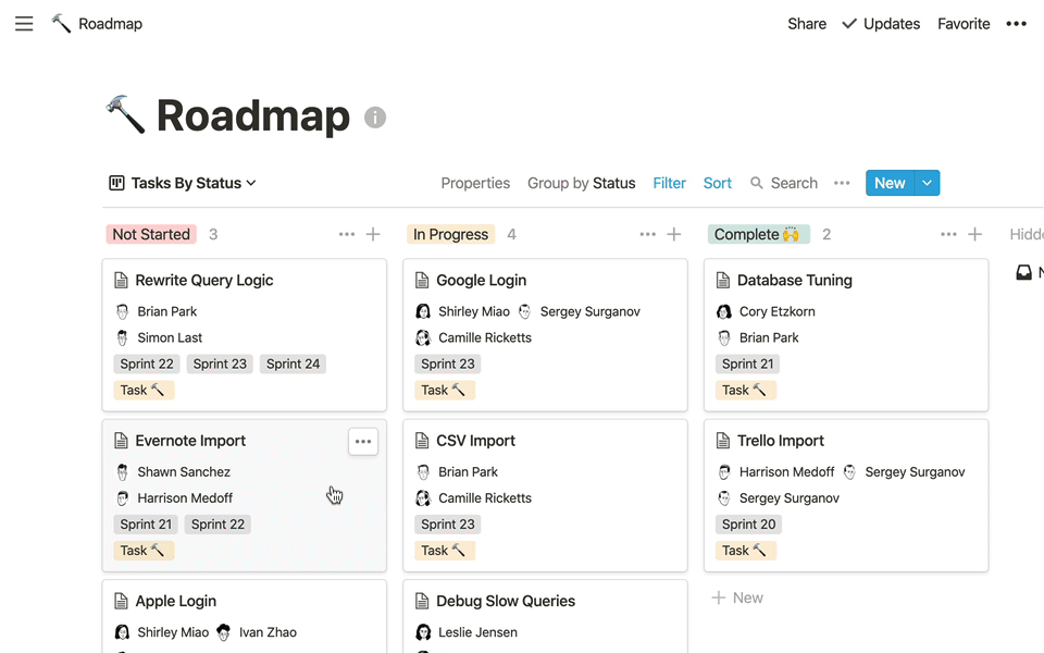 Notion For Projects Tasks